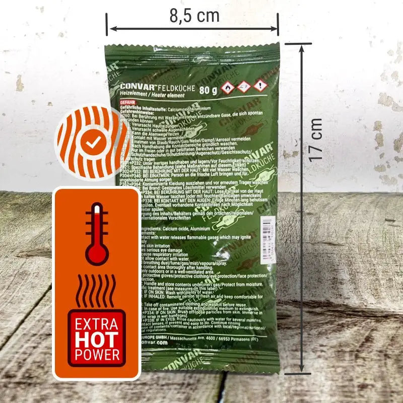 CONVAR™ Flameless MRE heater (6 stuks) - SOS Central